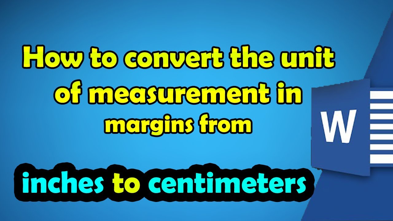 How to convert the unit of measurement in margins from inches to ...
