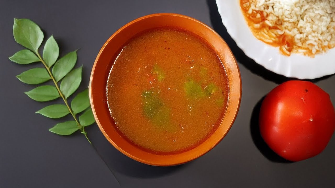 Perfect Tomato Dal Rasam Recipe | Pappu Charu | Paruppu Rasam | Quick ...