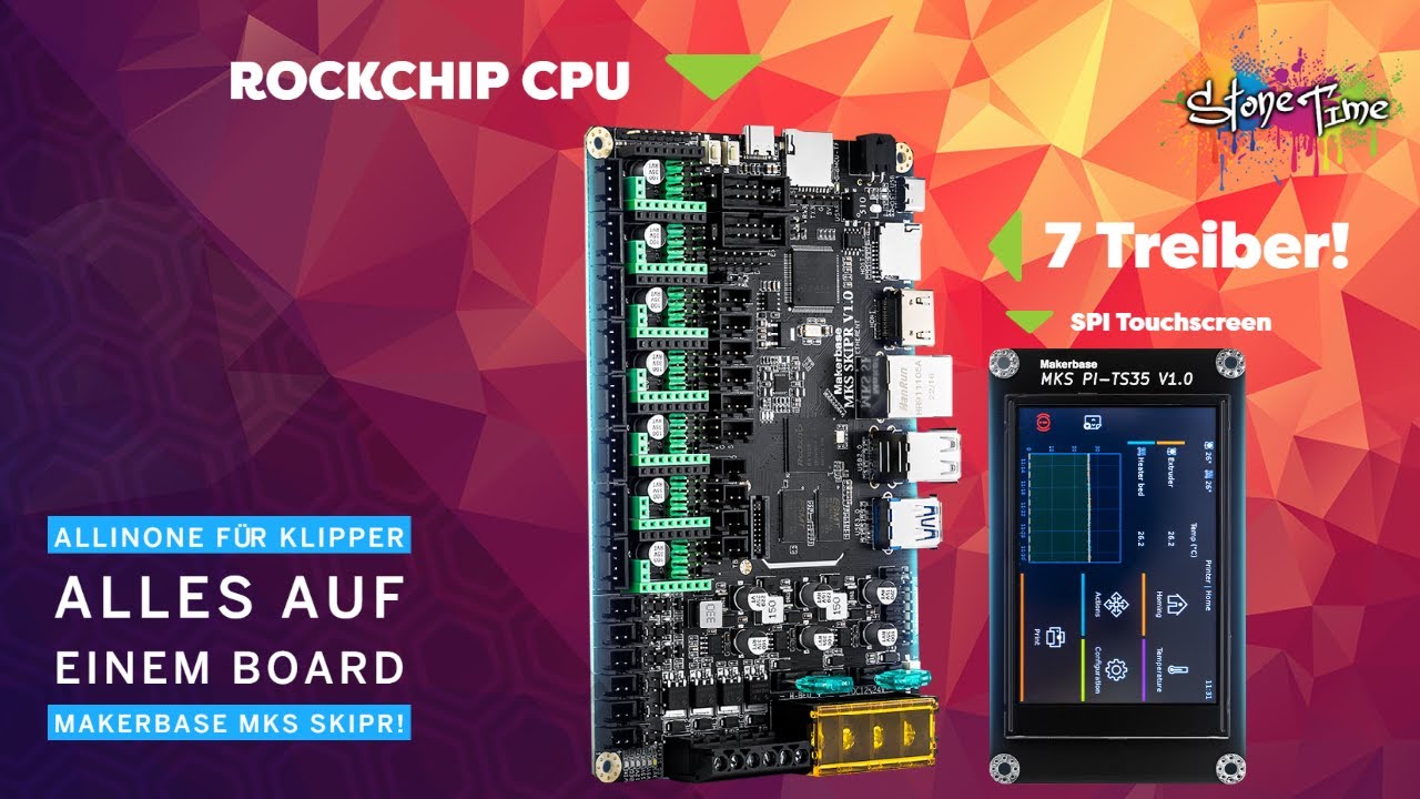 AllInOne für Klipper, alles auf einem Board mit dem Makerbase MKS SKIPR ...