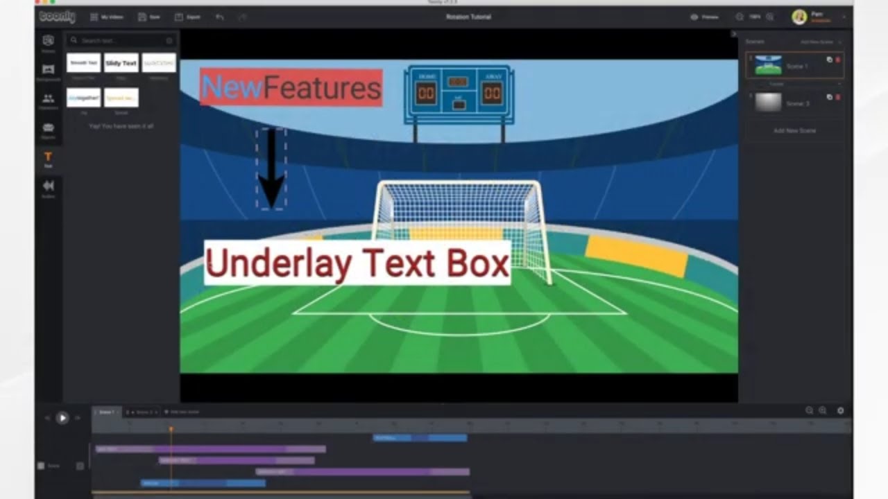Text Underlay & Object Rotation | Toonly Tutorials - YouTube