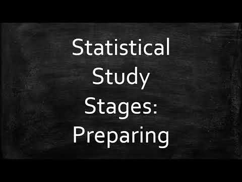 Statistical Study Stages: Preparing - YouTube