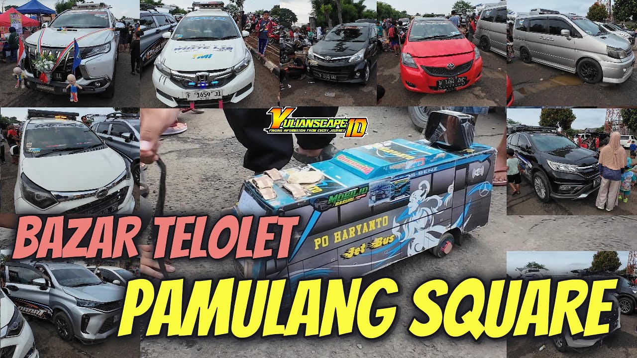 MINIATUR BUS PAKE CORONG BLUETOOTH?? Hunting di Bazar Telolet Mania Indonesia Pamulang Square ...