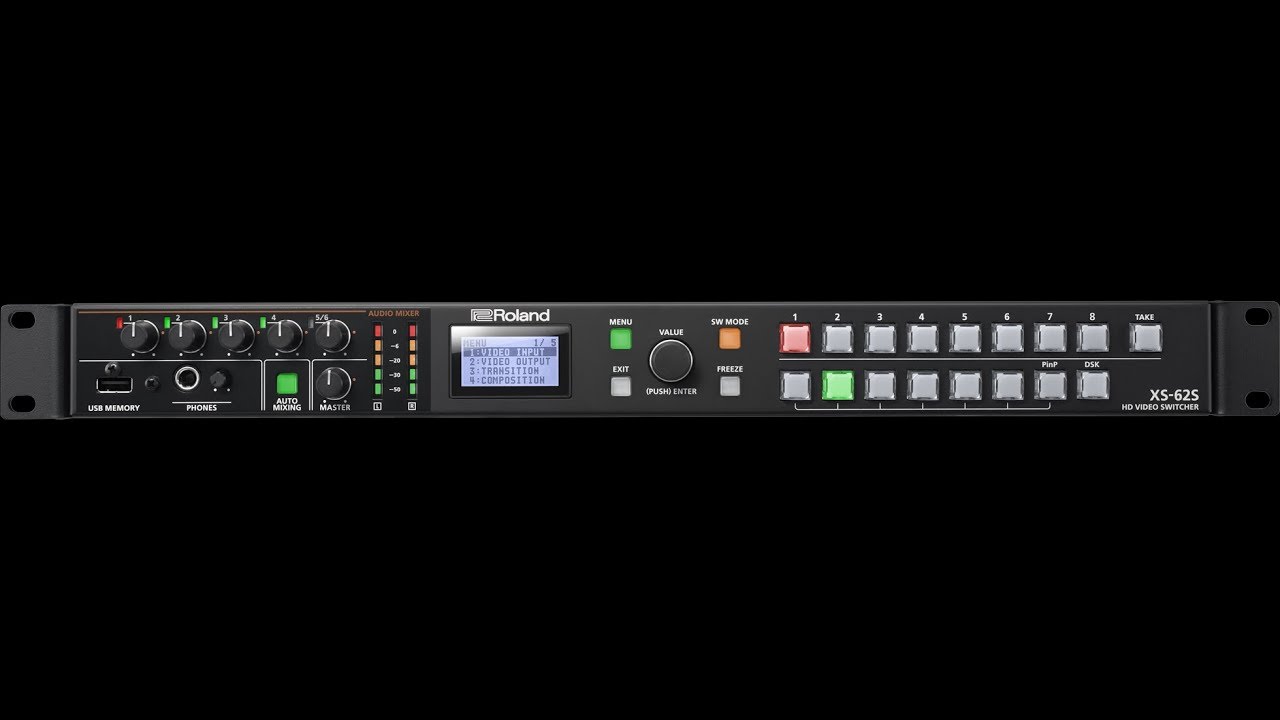 PGM 47. Roland / XS 62 SHD video switcher - YouTube