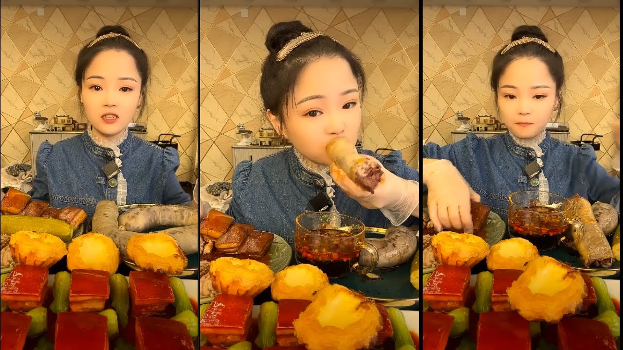 Cute Girl Eating Food So Yummy Mukbang ASMR Ep164 | 可爱的女孩吃食物如此美味 ...