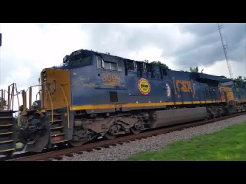 [CSXT]5421 ES44DC,3099 GE ES44AH[Spirit Of West Springfield]5215 ES40DC Leads Q409-22 SB Parkton ...
