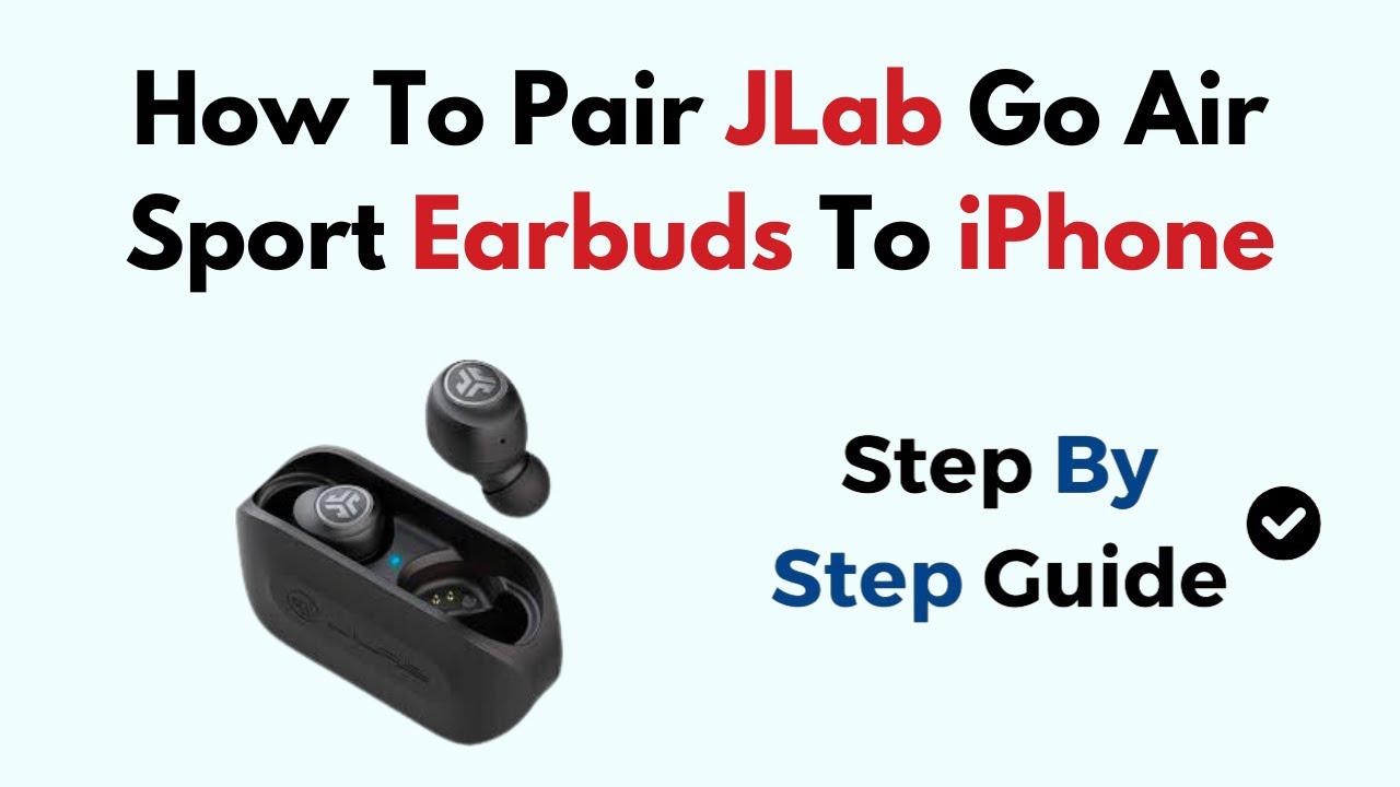 How To Pair JLab Go Air Sport Earbuds To iPhone - YouTube
