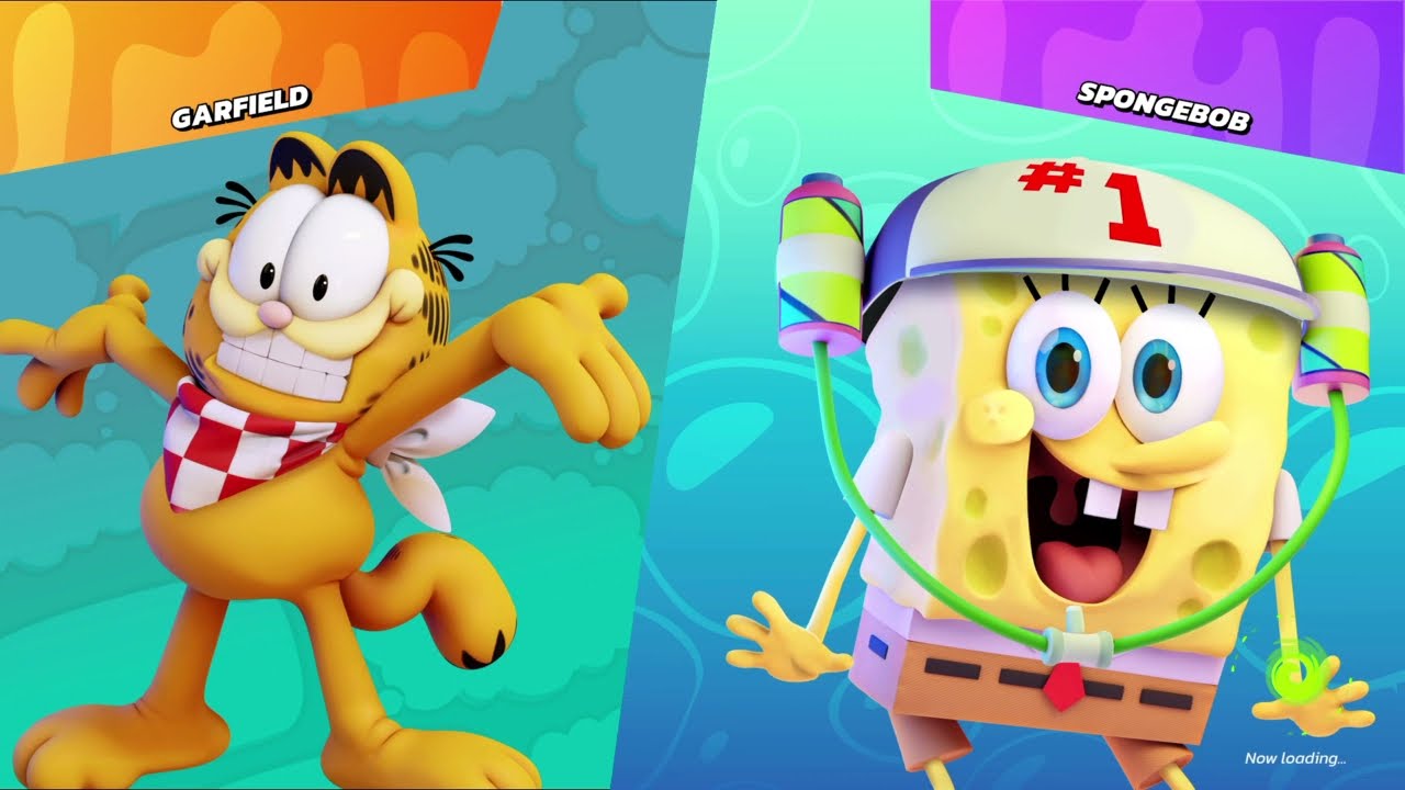 Garfield Vs SpongeBob|Nickelodeon All-Star Brawl - YouTube