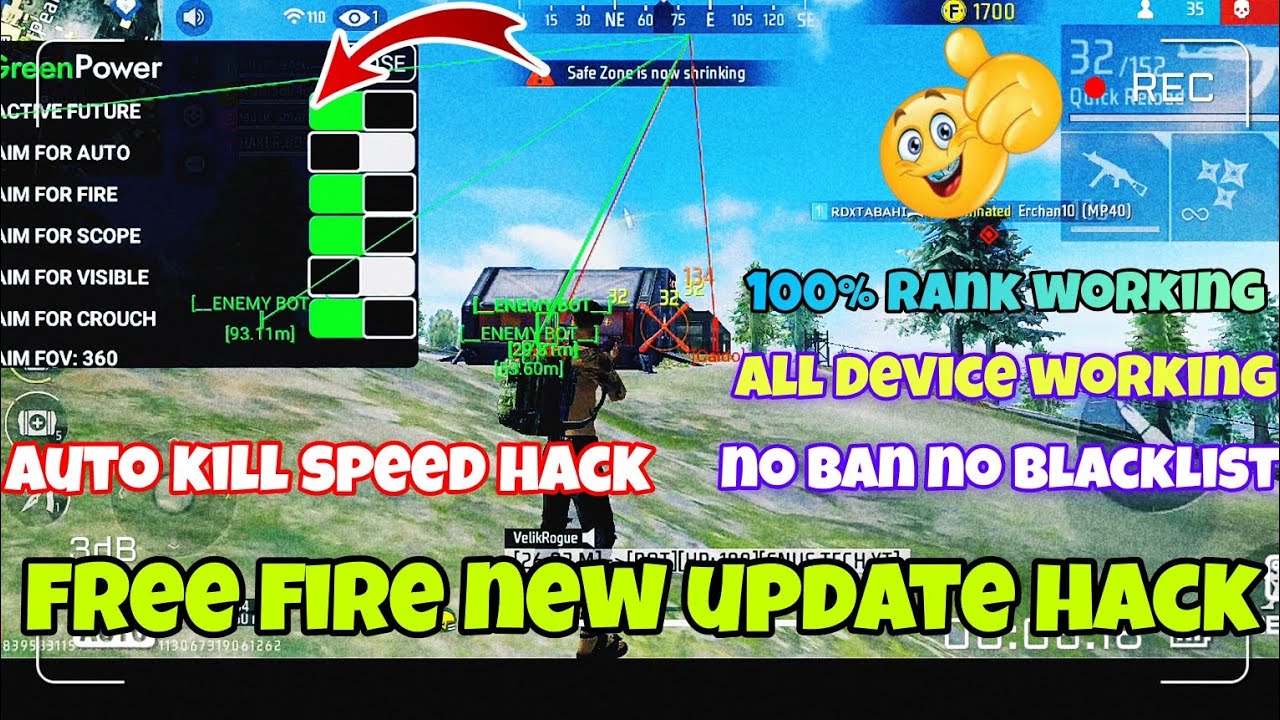 Free Fire Hack | ff hack mod menu Free Fire Mod Menu | OB47 Mod Menu ...
