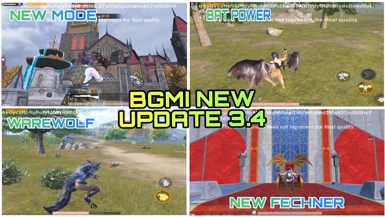 BGMI 3,4 UPDATE IS HERE - WEREWOLF AND BAT POWERS , NEW VEHICLE / 3.4 ...