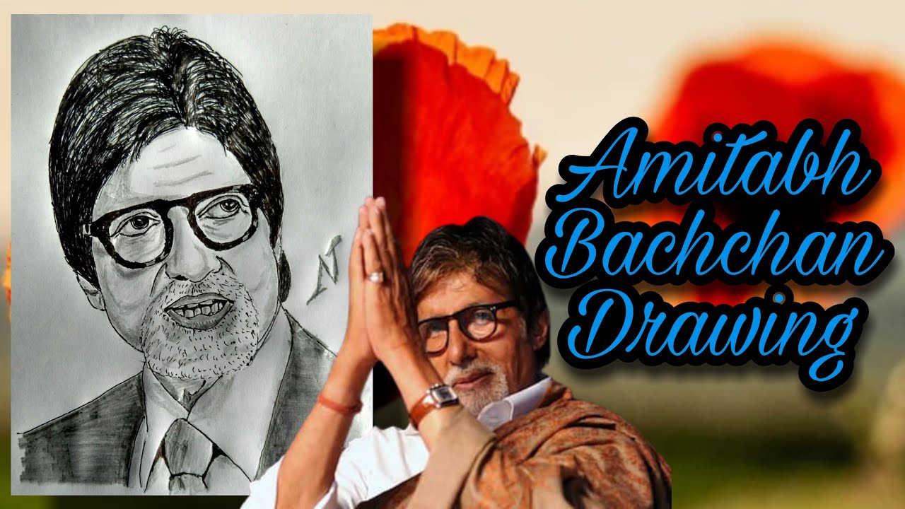 Amitabh Bachchan drawing step by step | pencil sketch | santibanti arts ...