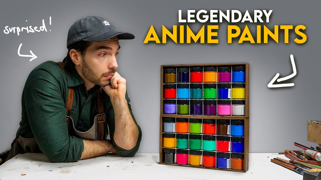 I tried painting with the LEGENDARY Anime Paints (what a surprise ...