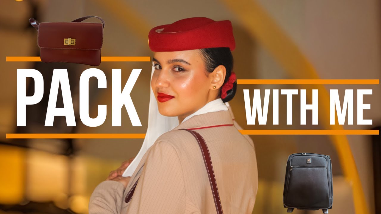 PACK with me for flight cabin crew - YouTube