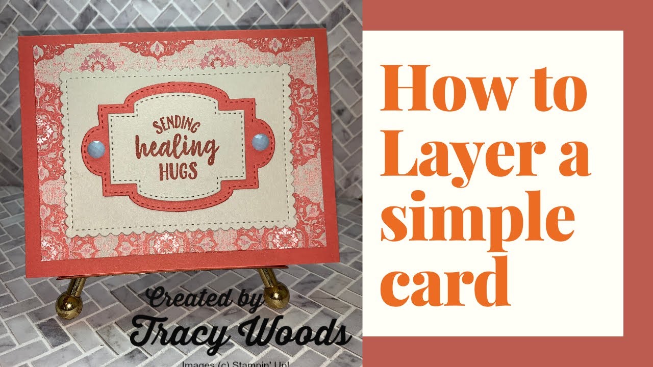 How to layer a simple card! - YouTube