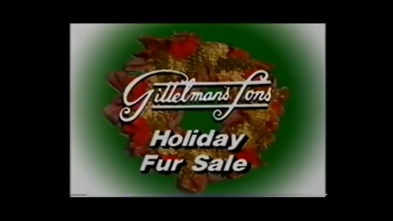 1987 Gittleman's Holiday Fur Sale Commercial (WCAU Channel 10 CBS Late ...