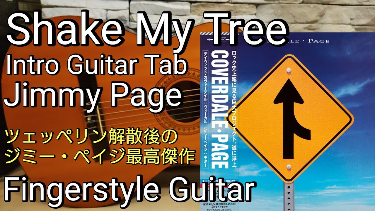【TAB譜】Shake My Tree Intro Guitar Tab/Coverdale-Page Fingerstyle Guitar ...