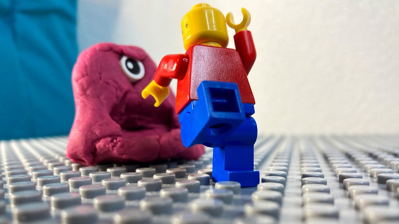 Lego Man vs the Clay Monster - YouTube