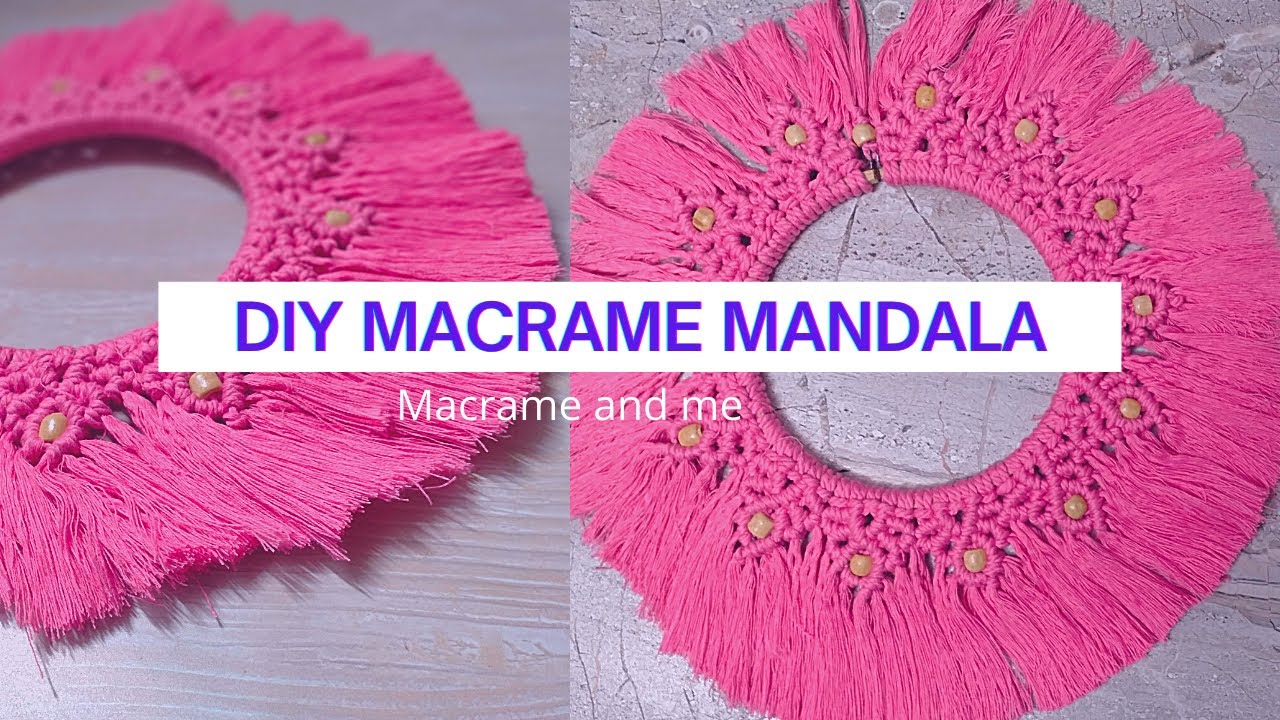 DIY Macrame Mandala | Macrame Mirrorless Mandala | Trending Macrame ...