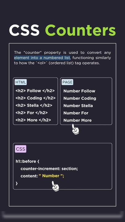 🔢 CSS Counters Explained | - YouTube