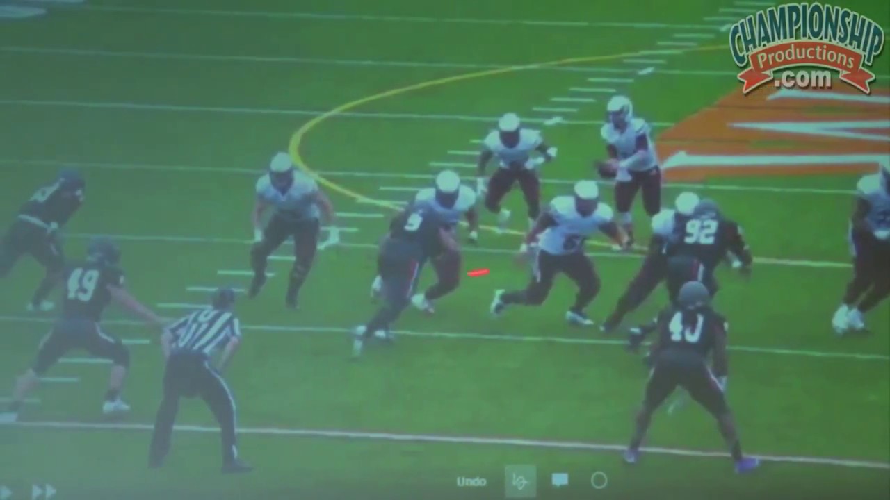 Football Zone Runs Against a 4-2 Defensive Structure! - YouTube
