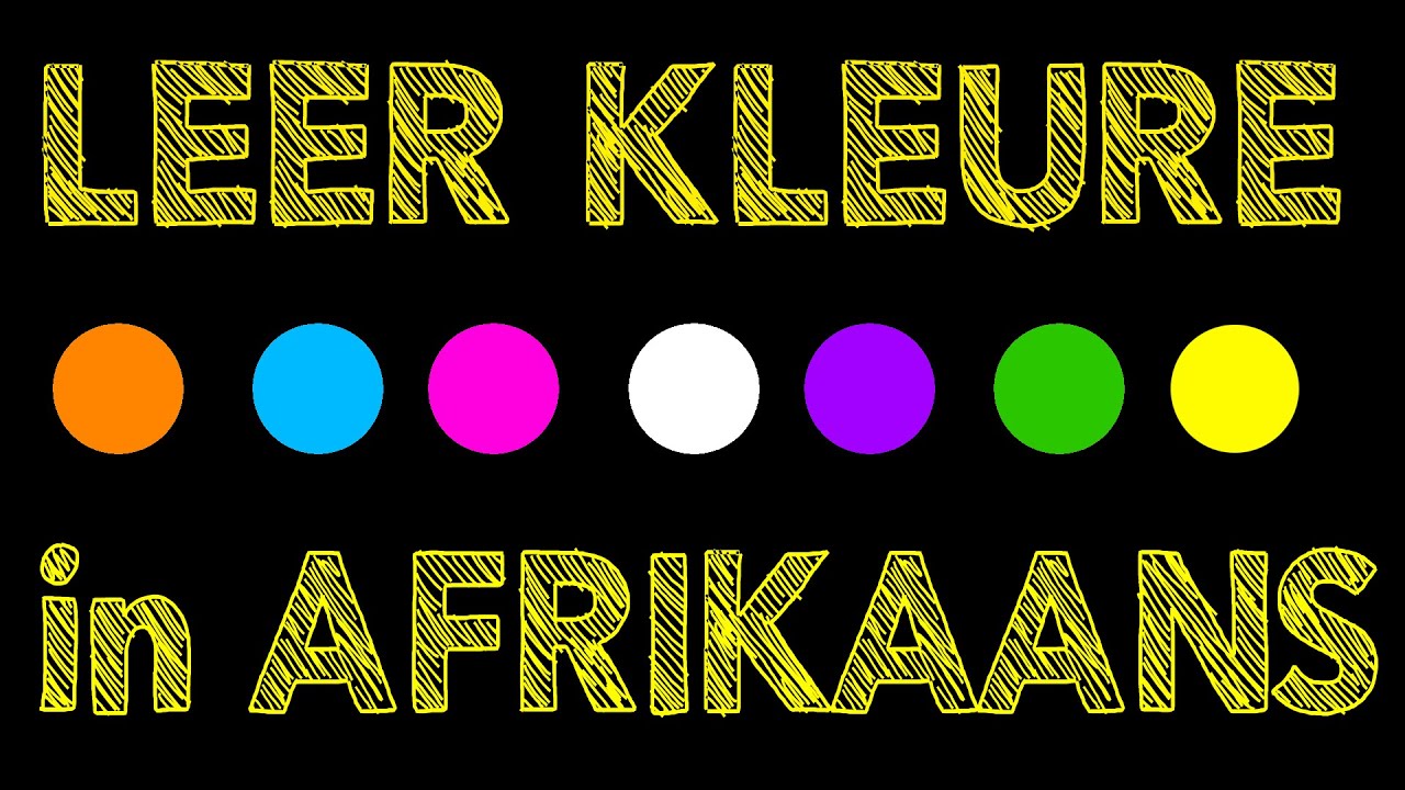 KLEURE vir kinders | Leer verskillende kleure | Kleure vir kleuters ...