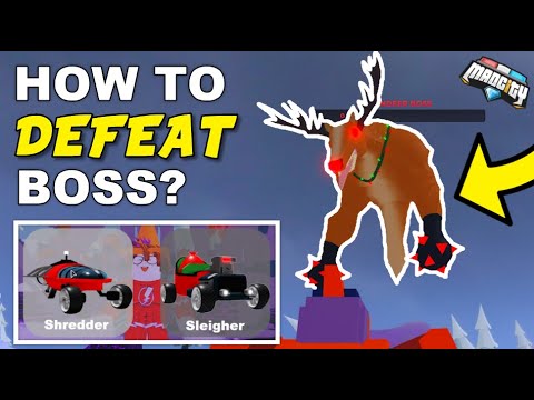 How to DEFEAT Reindeer BOSS EASY? Event Glitch (Roblox Mad City)