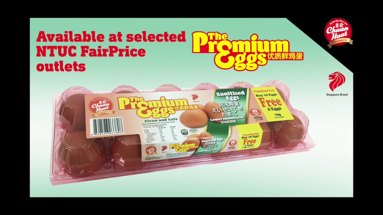 Chuan Huat Sanitised Eggs - YouTube