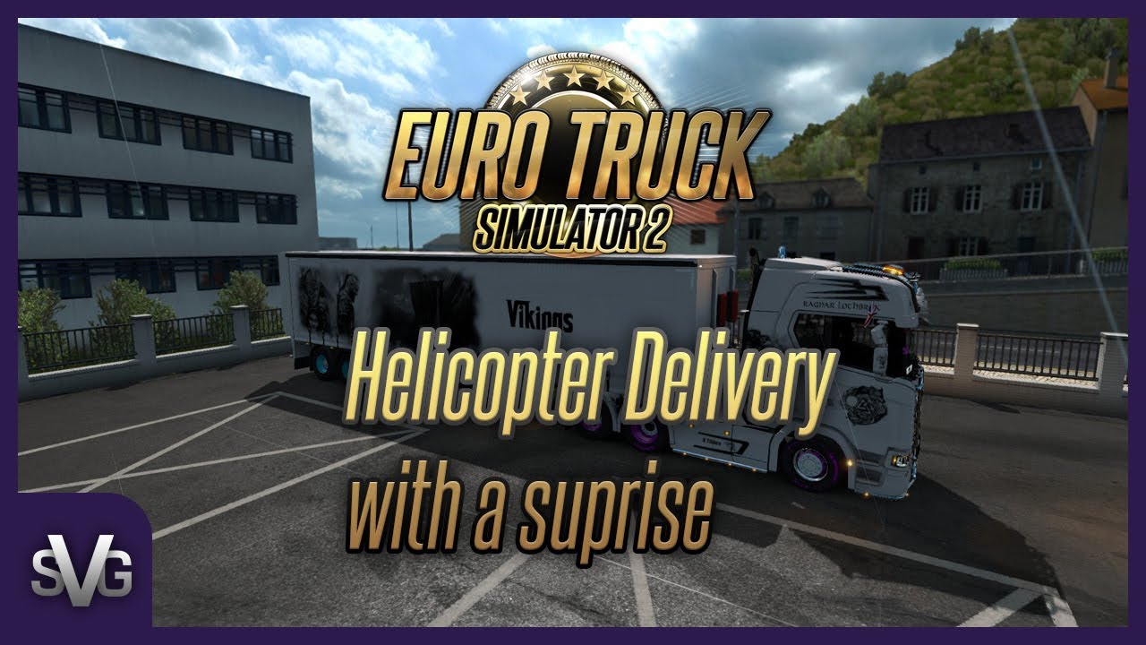 Delivering a helicopter from Dover to Birmingham (ETS2) - YouTube