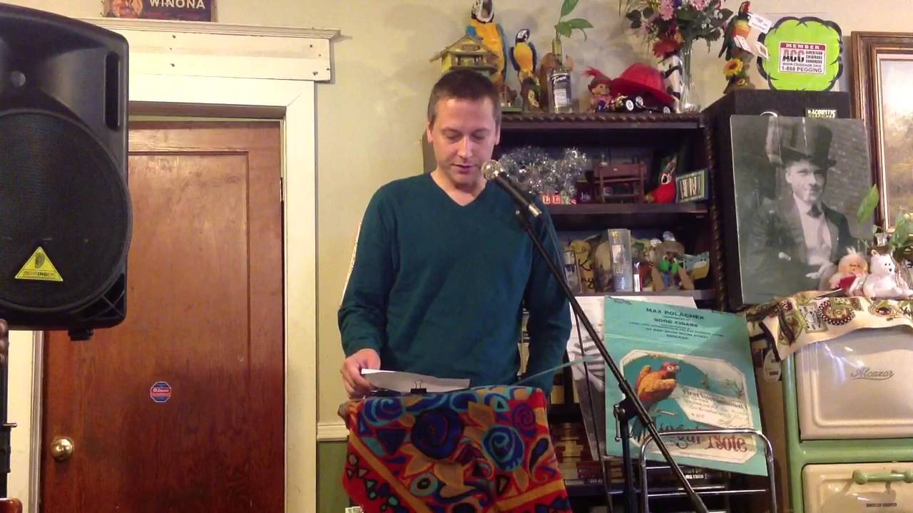 Poet Greg Watson reads at Polly's Coffee Cove in St Paul - YouTube