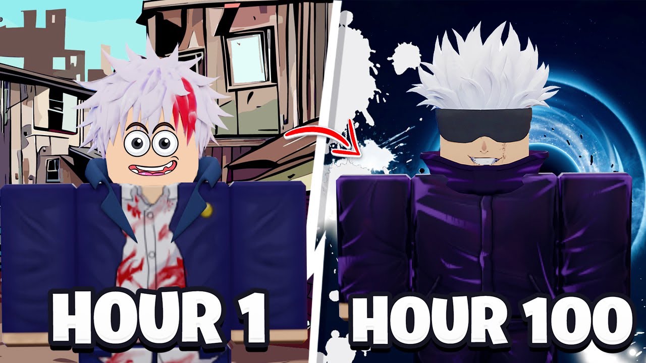 Spending 100 Hours As GOJO SATORU In Jujutsu Kaisen Roblox - YouTube
