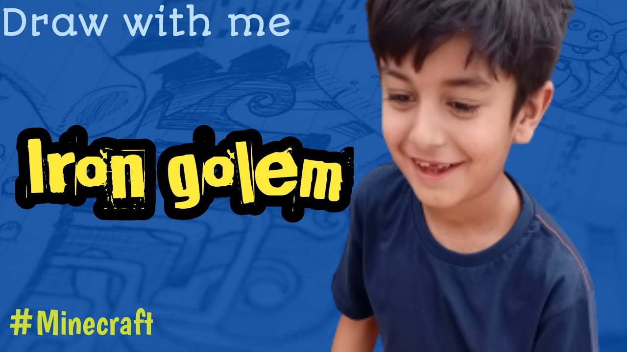 How to draw IRON GOLEM | step by step easy || Minecraft Characters ...