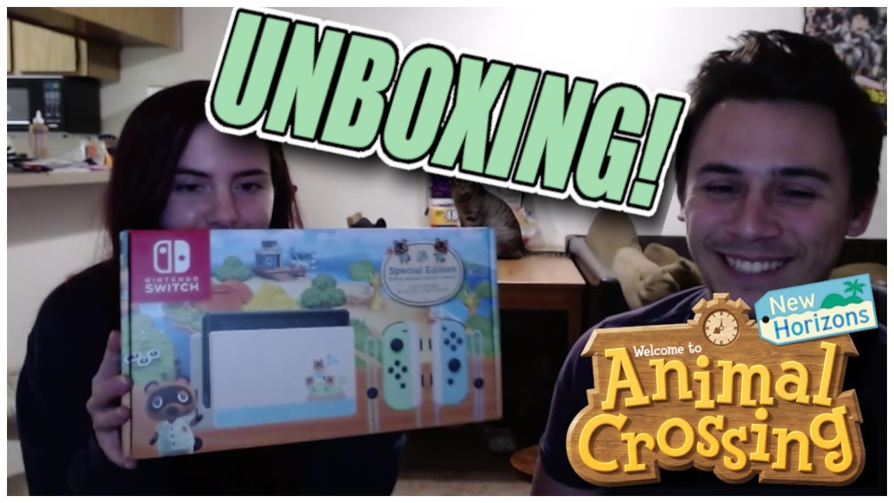 Animal Crossing Special Edition Switch Unboxing - YouTube