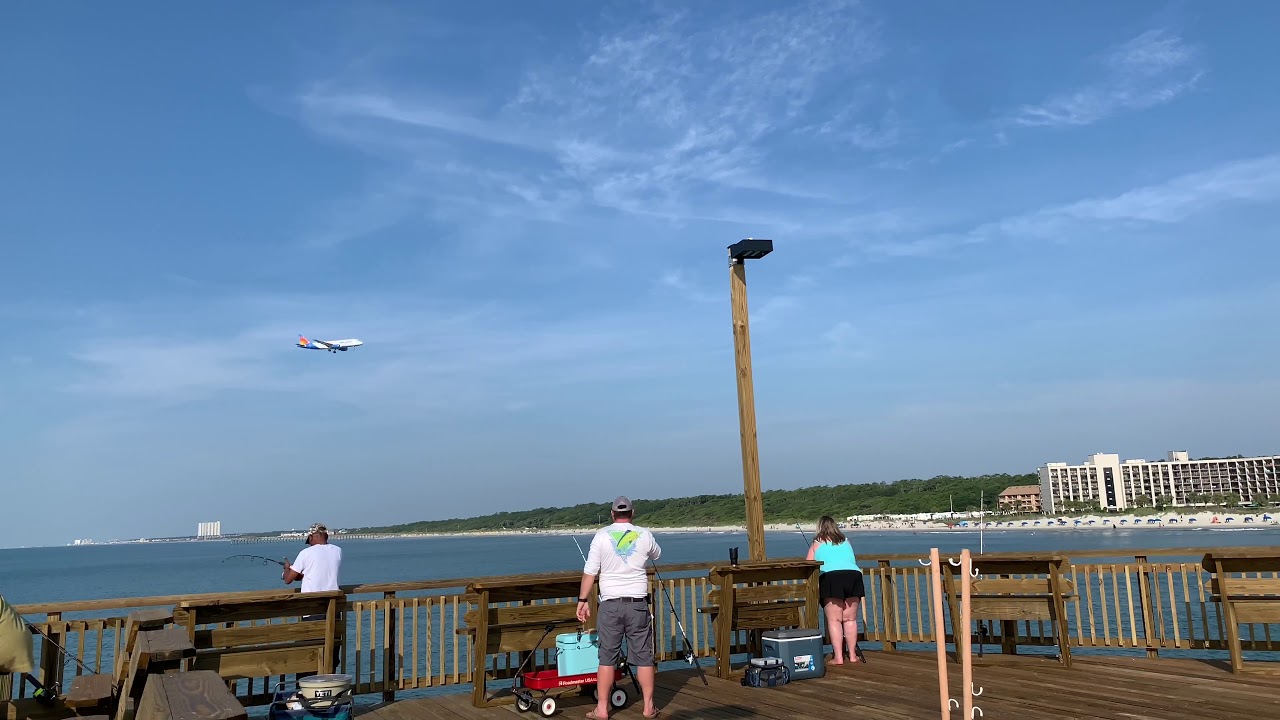 Springmaid pier - YouTube