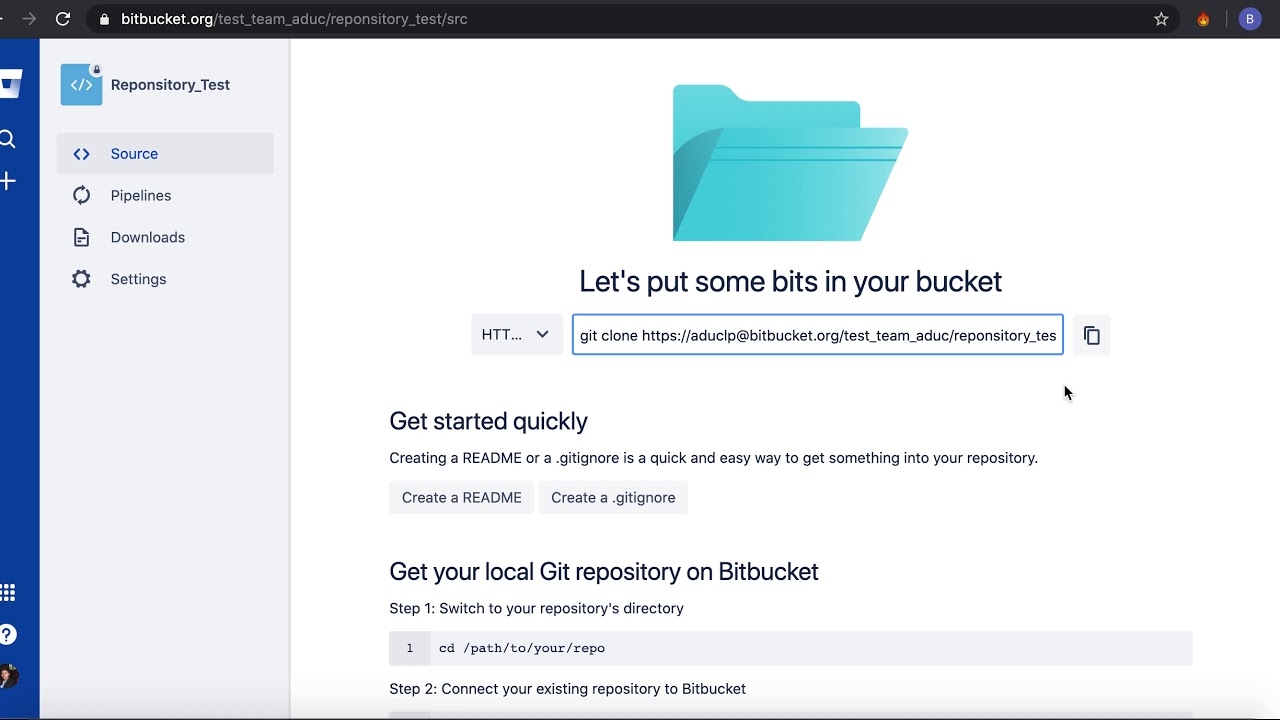 Tutorial Bitbucket 1 Create Team Repository Project Clone Project In Youtube