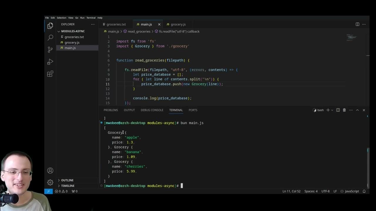 Javascript as a Standalone Language: Modules and Async Functions - YouTube