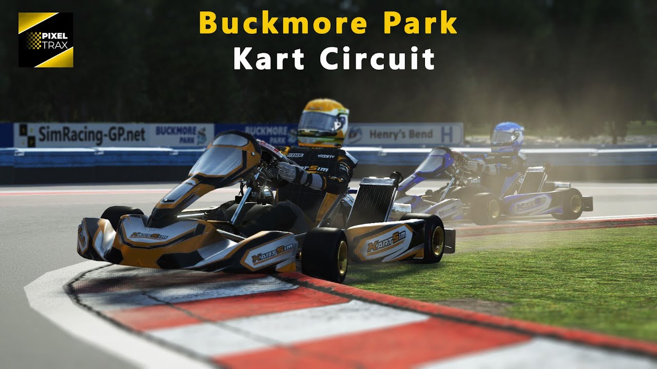 rFactor 2 - Buckmore Park Kart Circuit by PixelTrax - Preview - YouTube