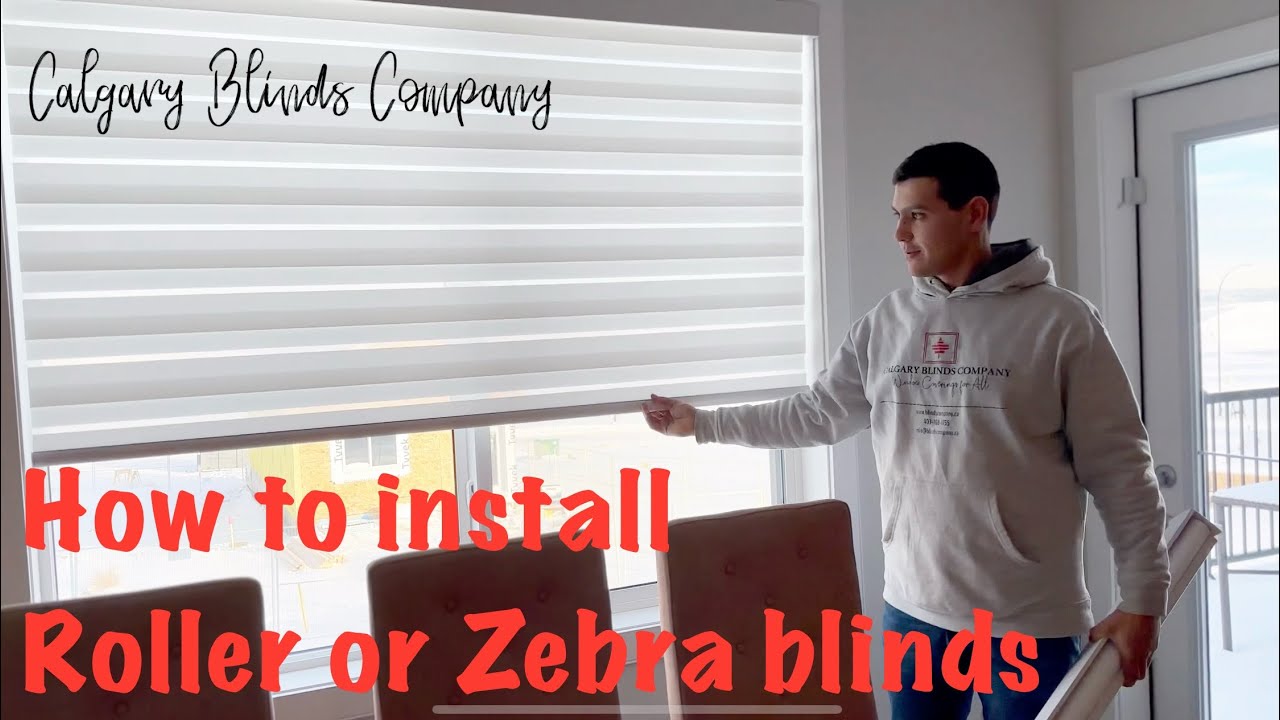 Blinds Company - How to install Zebra/Roller Blinds with Square ...
