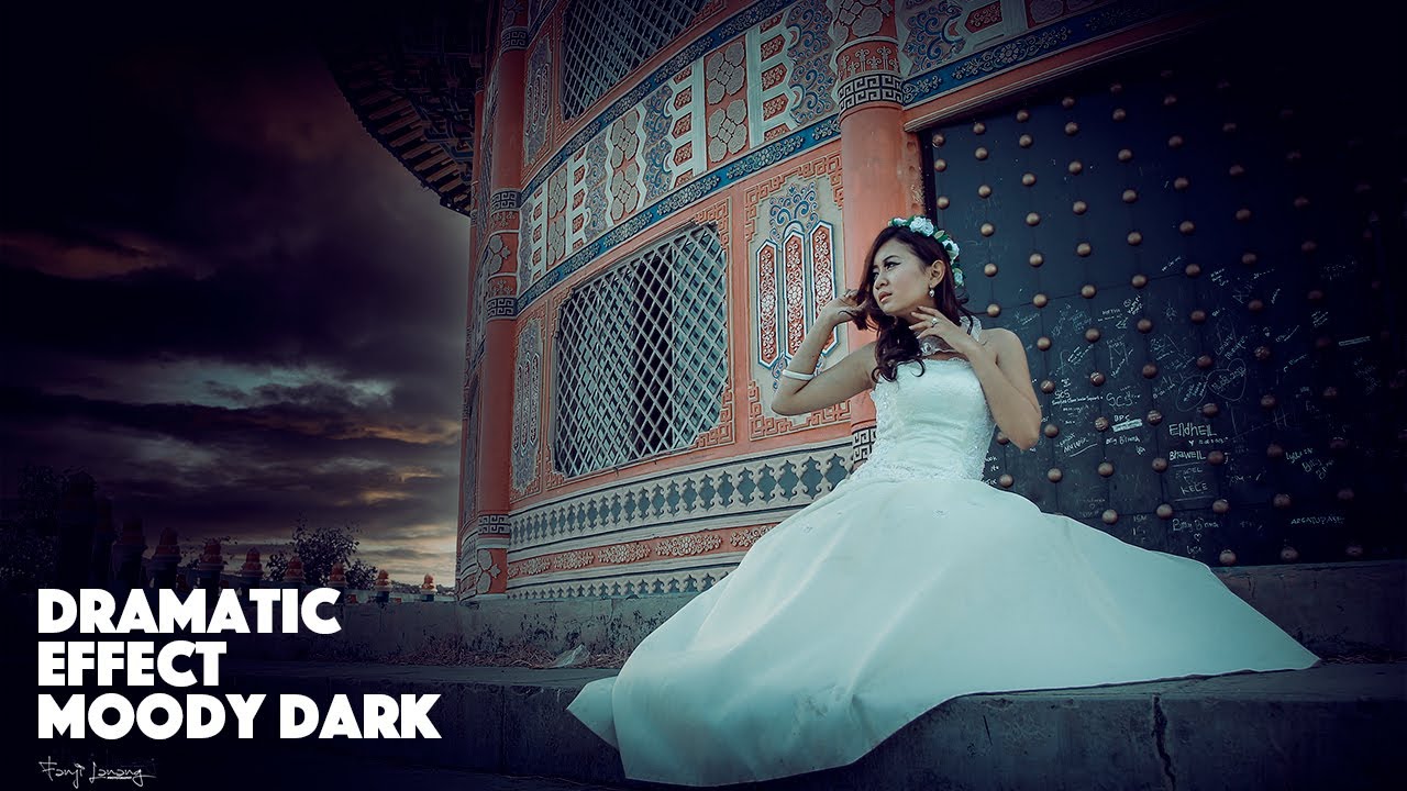 Photoshop Tutorial | How To Dramatic Dark Effect Color Grading - YouTube