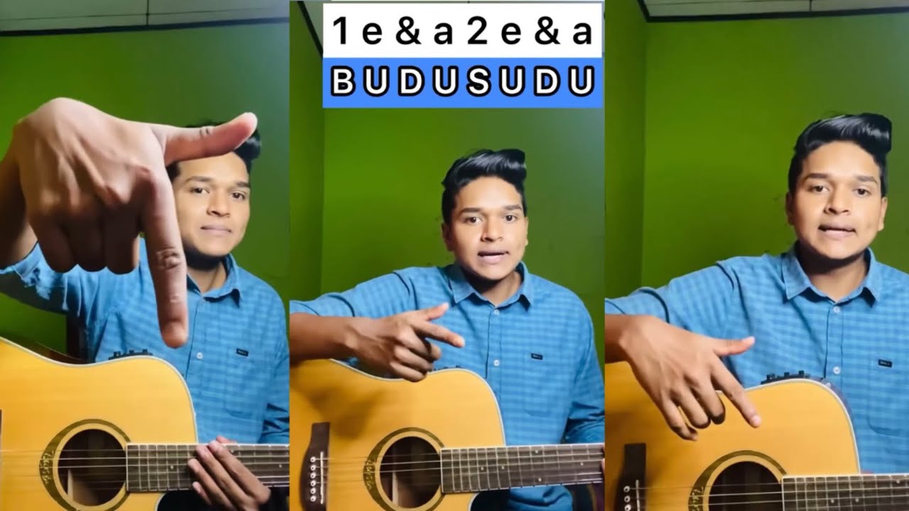 🌍විනාඩියෙන් ගිටාර්💞 ( ඇගිලි 2 කෙන් Reggae ගහමු 😍)|Easy 2/4 Reggae ...