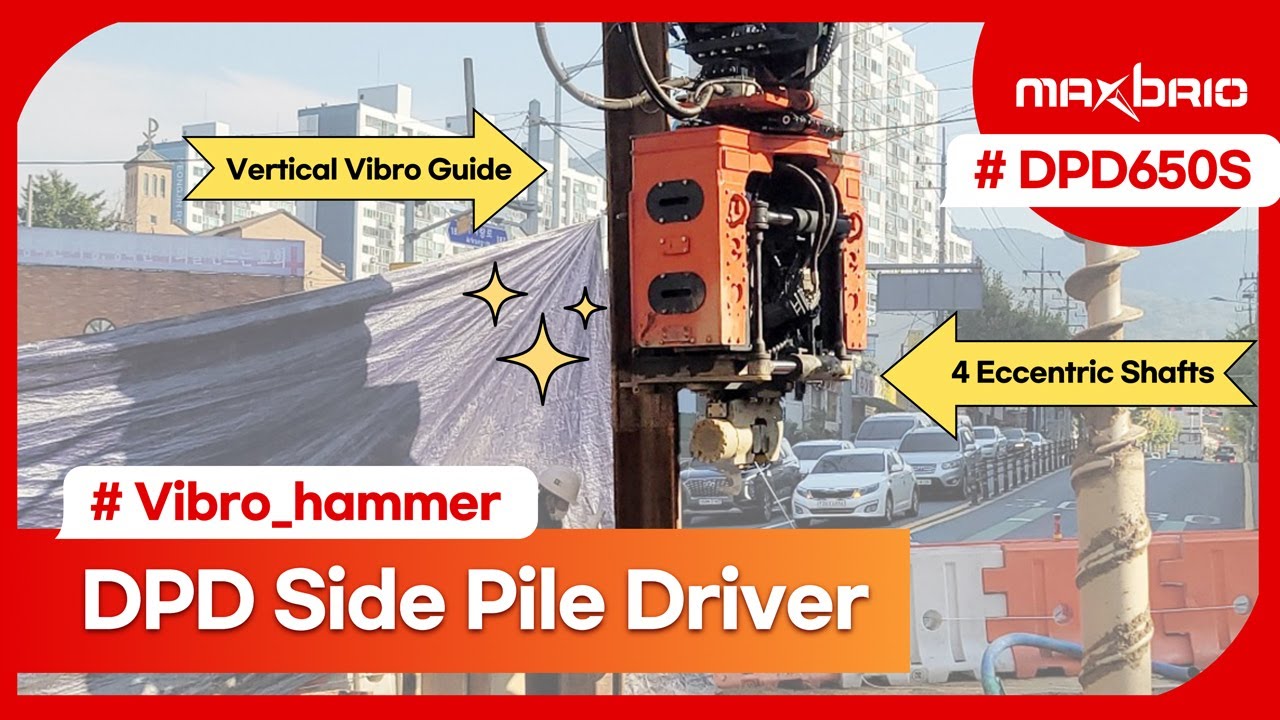 MAXBRIO DAEDONG | DPD SIDE PILE DRIVER DPD650S - YouTube
