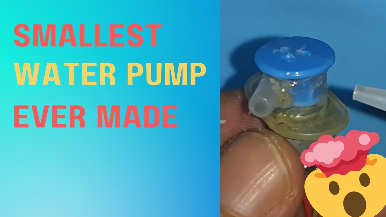 How to Build the Smallest and Most Powerful Water Pump at Home! (Easy ...