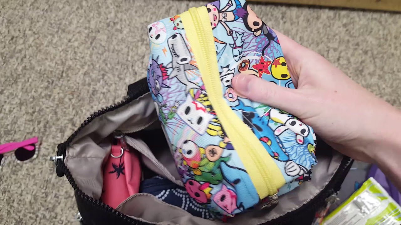 Kipling Alvy convertible as a Diaper bag - YouTube