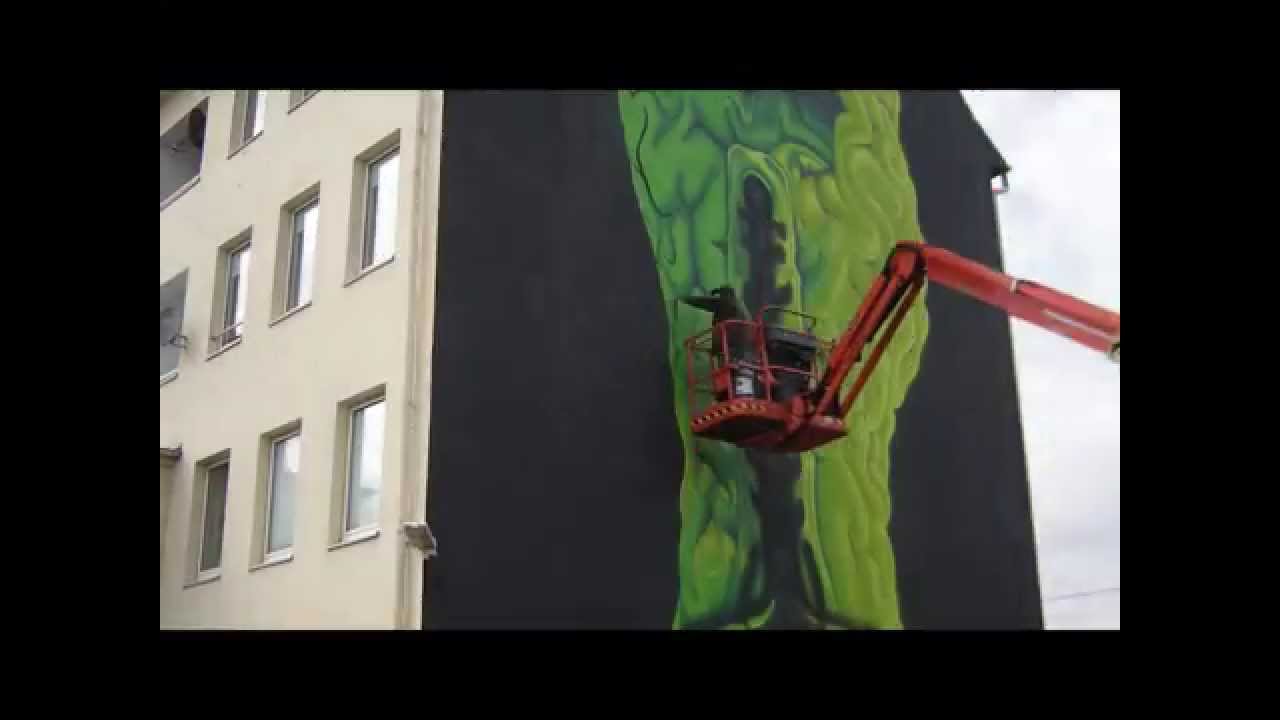 kgr on tour - Ein Street-Art-Werk entsteht mit Mark Gmehling - YouTube