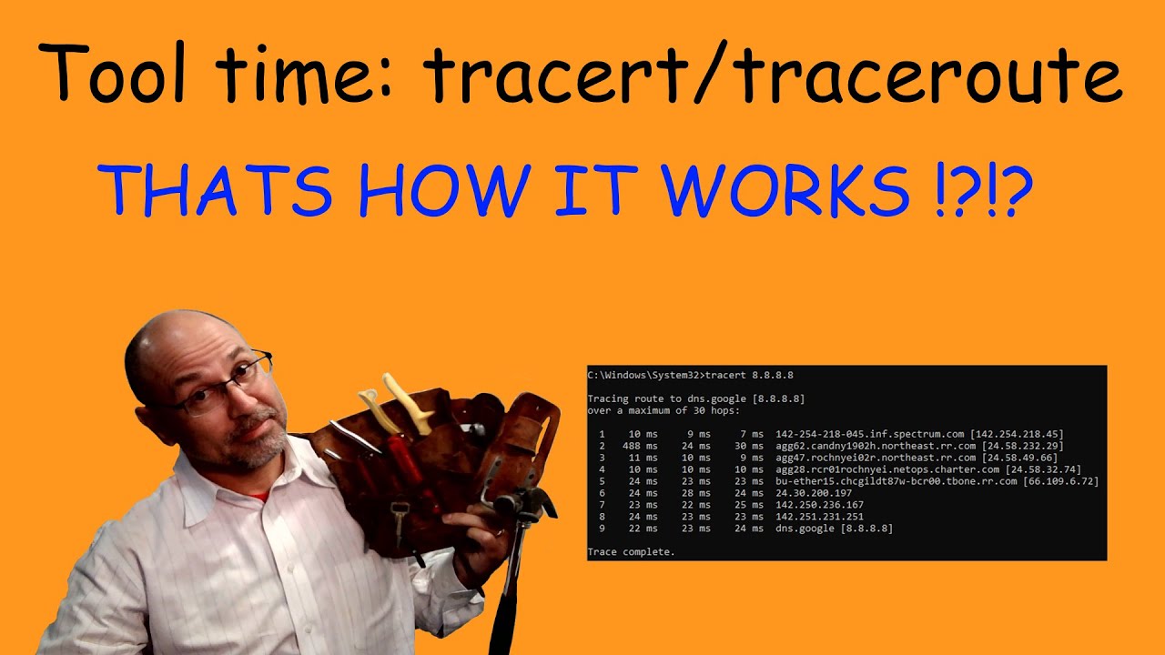 Tool time: tracert (traceroute) - YouTube
