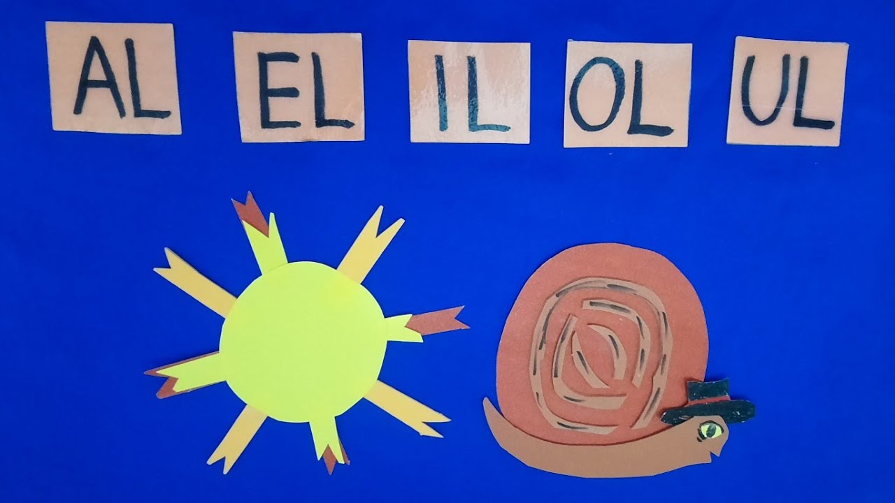 ALFABETIZAÇÃO 45 - AL EL IL OL UL - Escrever e ler - YouTube