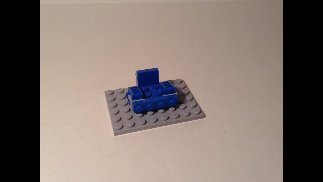 Lego chair (fits mini figs) - YouTube