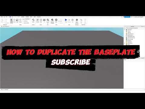 How to Duplicate the Baseplate in Roblox Studio - YouTube