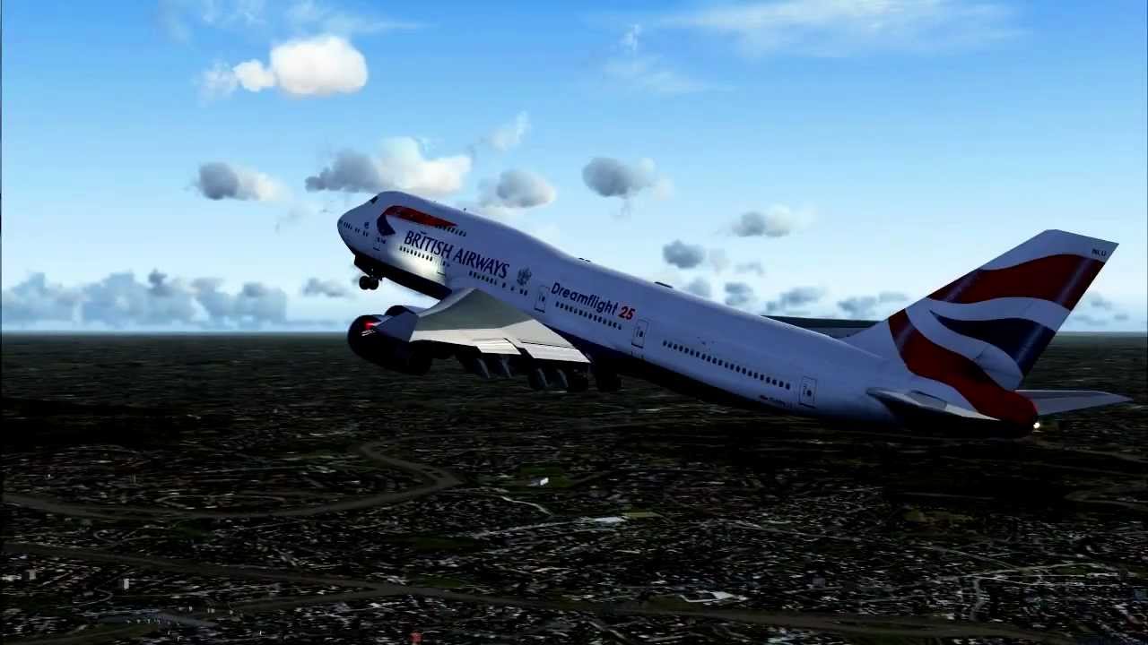 British Airways BA 107 747-400 G-BNLU London (LHR) - Dubai (DXB) - YouTube