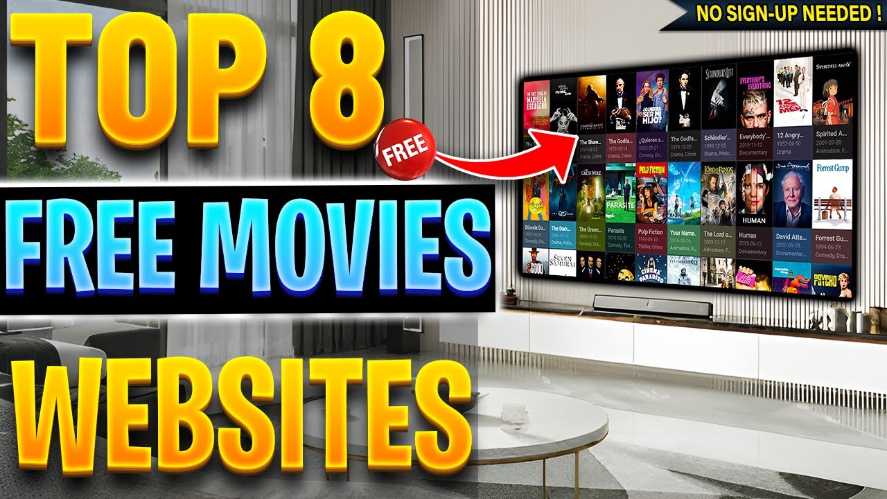🔴Top 8 Websites to Watch FREE Movies & TV Shows (No Sign up!) 2025 ...
