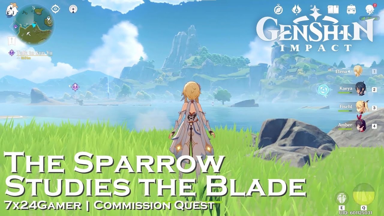 7X24Gamer | Commission Quest 06 The Sparrow Studies the Blade | Genshin ...