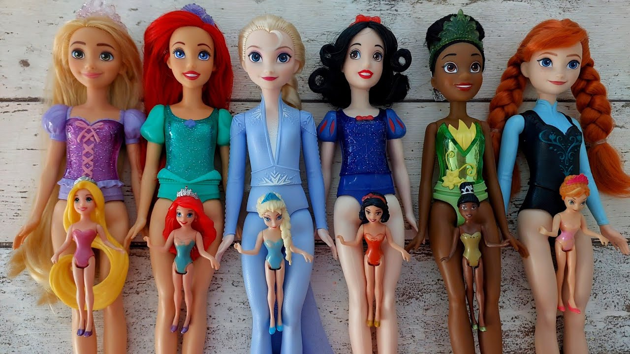 ASMR | Unboxing Mattel Disney Princess Spin & Reveal Surprise Dolls ...